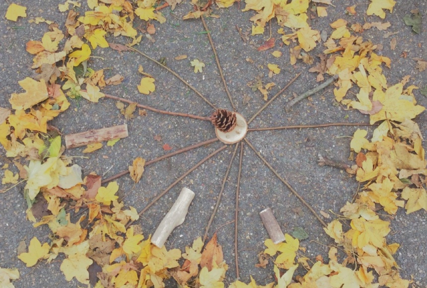 Andy Goldsworthy Fall Leaves